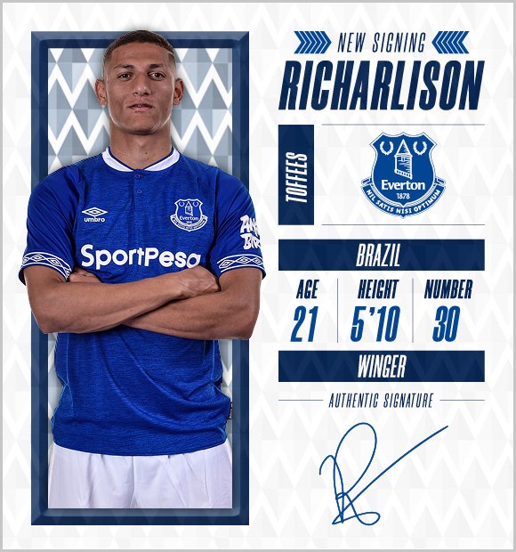 Grana para o Flu: Aprovado nos exames, Richarlison assina com o Everton ... Grana para o Flu: Aprovado nos exames, Richarlison assina com o Everton ...