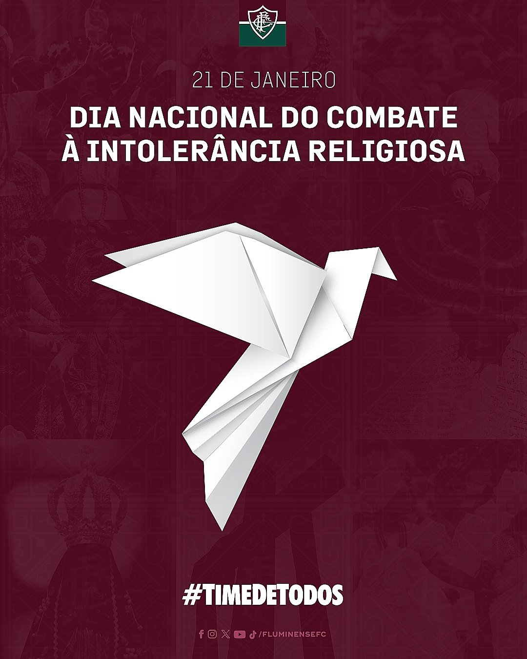Flu faz postagem de conscientização no Dia Nacional do Combate à ... Flu faz postagem de conscientização no Dia Nacional do Combate à ...